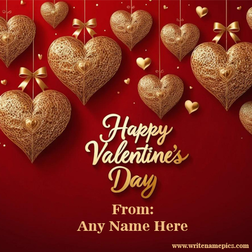 Create Free Personalized Valentines Day Card with Name