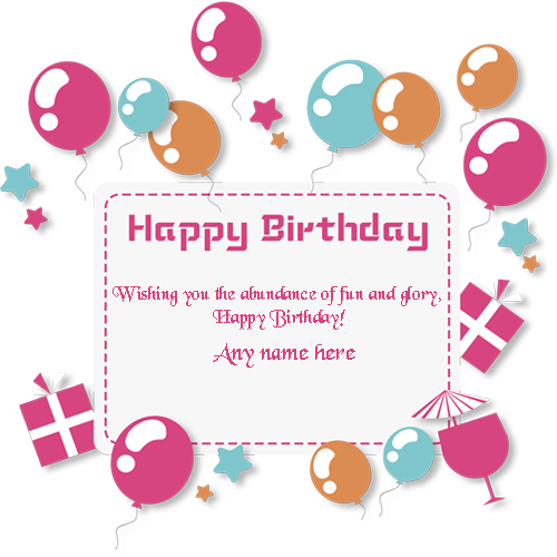 Birthday Wishes Cards With Name