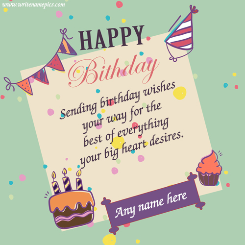 Happy Birthday Card With Name Free Download Happy Birthday Card With Name Free Download