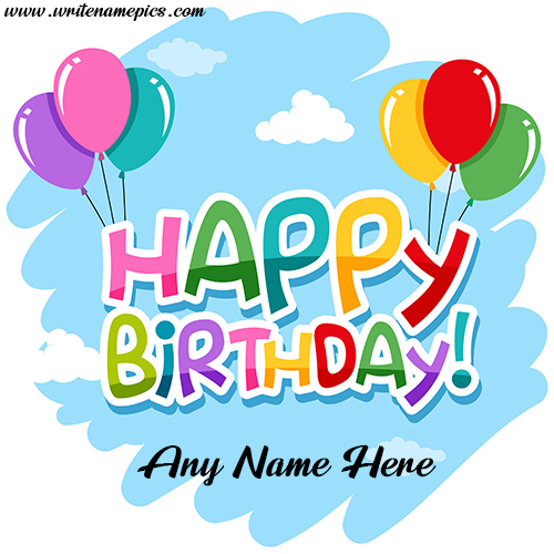 Happy Birthday Wishes With Name Editor