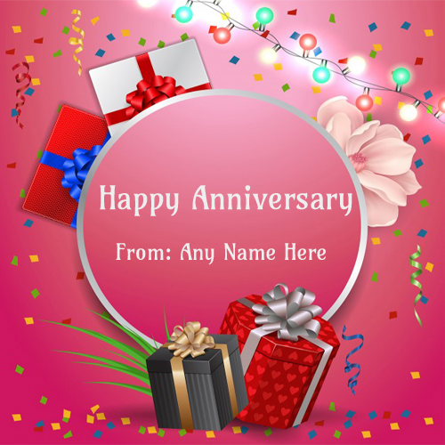 Online Wishes Happy Anniversary With Name Edit